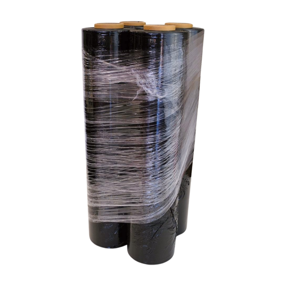 HAND STRETCHWRAP - 500MM X 300M X 25UM BLACK CAST - ROLL – MPS ...